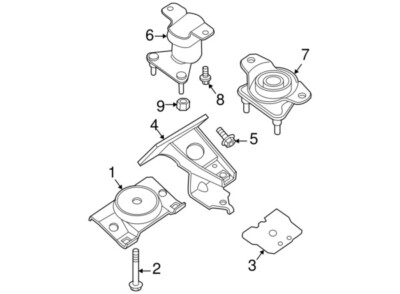 11220-7S000 Nissan Insulator-engine mounting, front 112207S000, New ...