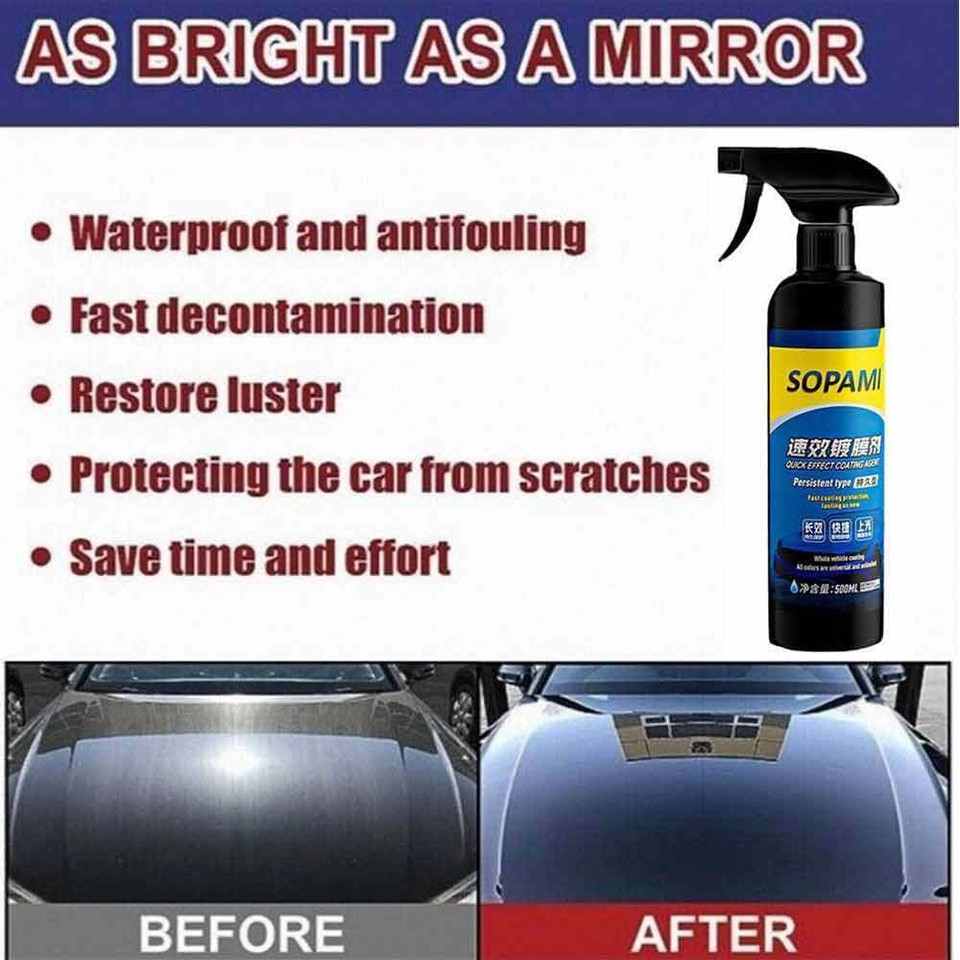 Sopami Car Coating Spray, Sopami Oil Film Cleaning Emulsion New ...