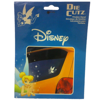 Vintage 2004 DIE CUTZ Disney Tinkerbell Car Window Decal Sticker 5.5 x ...