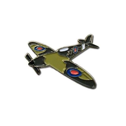 WWII Spitfire Bomber Plane Metal Enamel Pin Badge | eBay