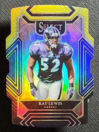 2021 Panini Select Club Level Silver Prizm Die-Cut RAY LEWIS #239 HOF ...