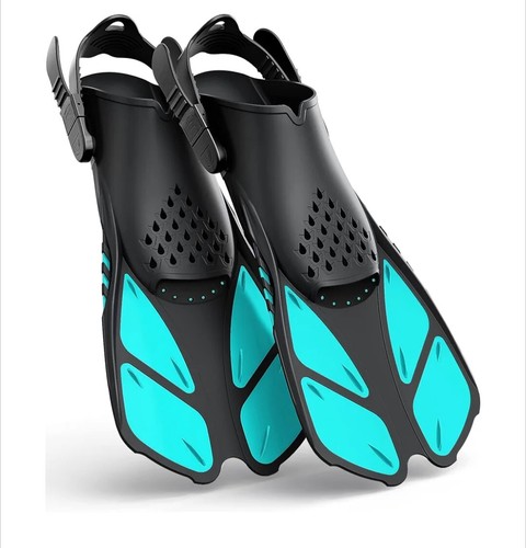 Greatever Snorkel Fins Adjustable Open Heel Swim Flippers Snorkeling ...