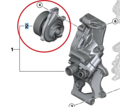 Genuine MINI Cooper Gen 3 F54-F57 Cabrio Clubman Water Pump w/Bolts ...