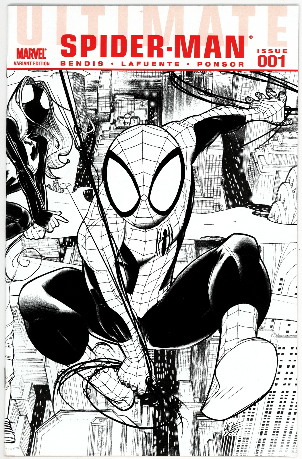Spiderman Comic Art Black And White