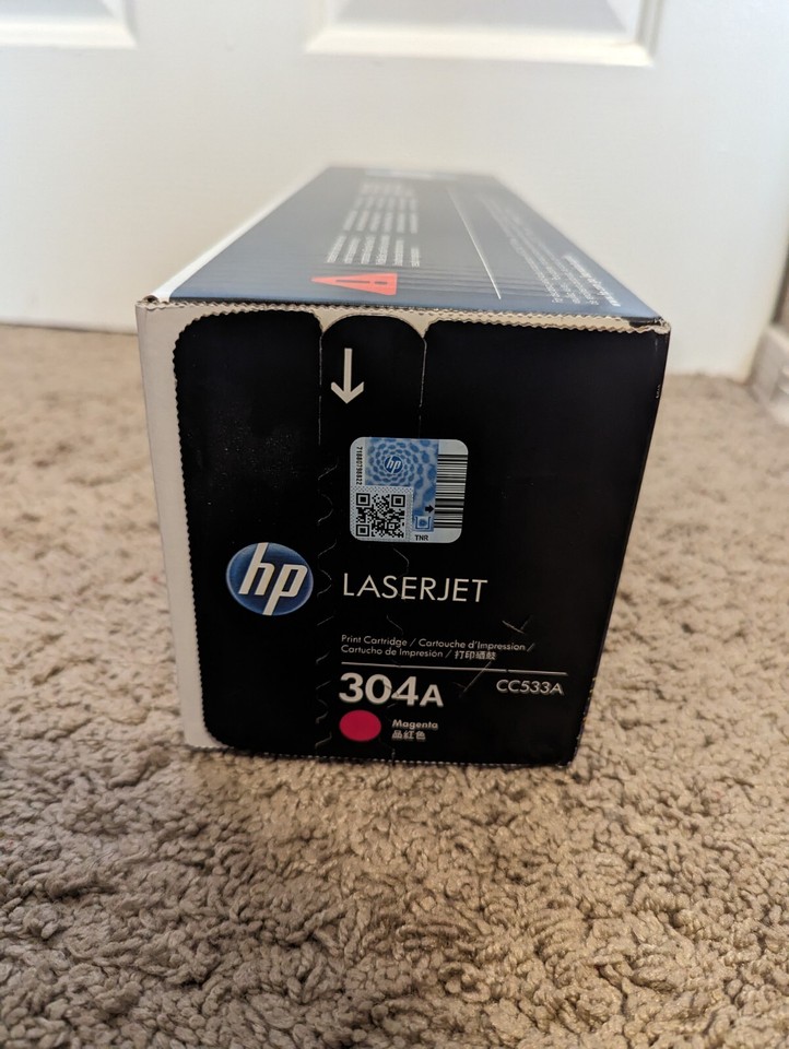 HP LaserJet 304A (CC533A) Magenta Toner Cartridge NEW SEALED ...