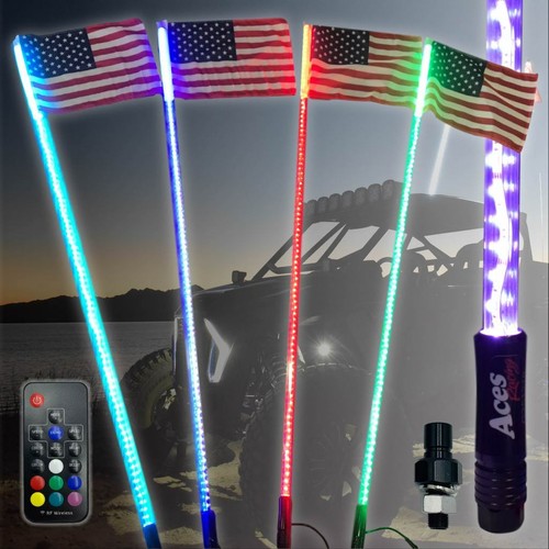 G2 3 Foot LED Lighted Whip--RZR-Canam-Honda Talon--12V | eBay