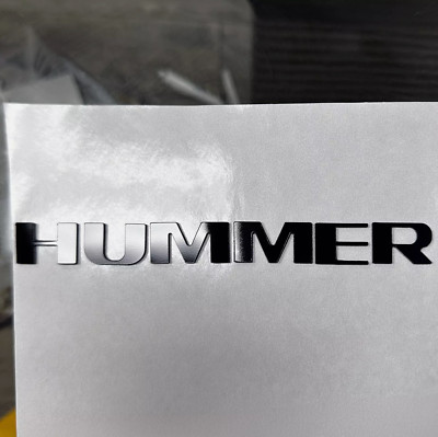 Gloss Black Bumper Letters for Hummer H3 Front ABS Plastic Insert | eBay