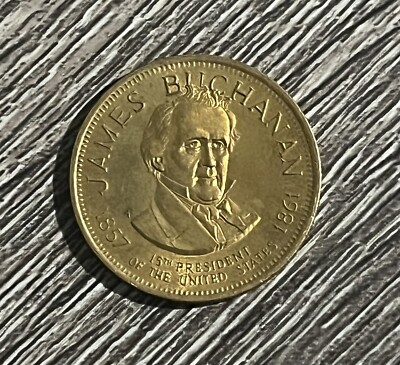 James Buchanan Vintage 15th US President Brass Coin Token 1” | eBay