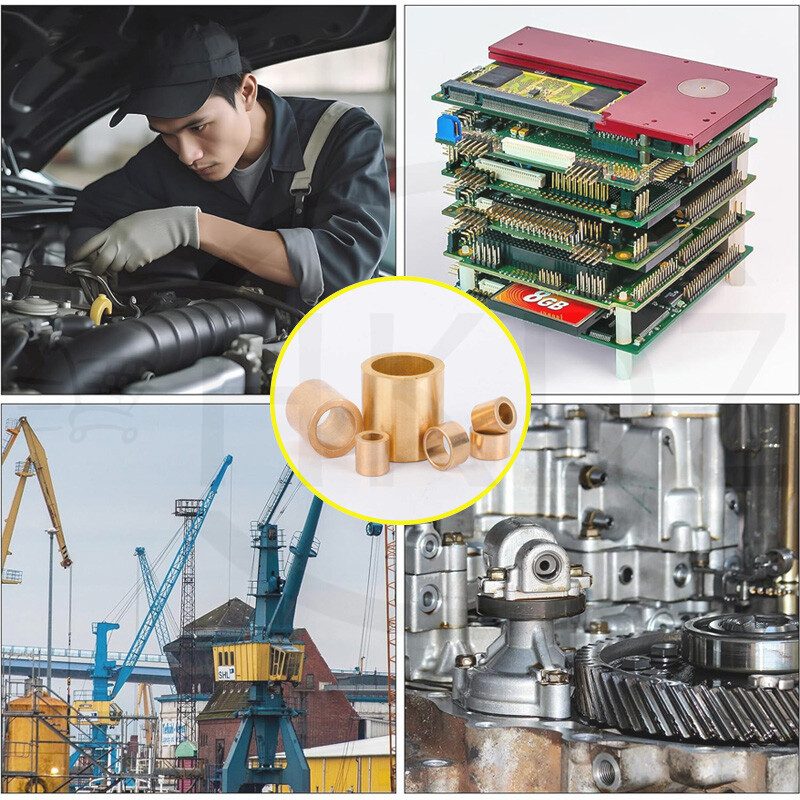 Metric Oilite Bushing Brass Self Lubricating Bearing Bushing Sleeve ID ...