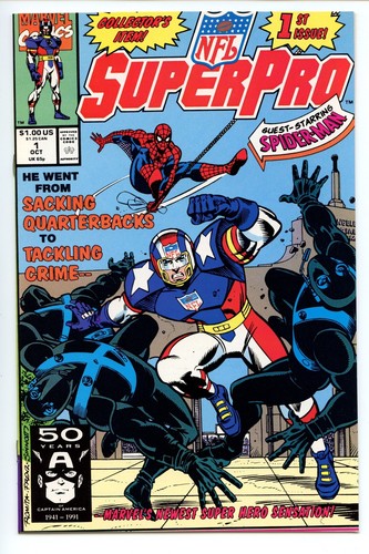 Marvel NFL SuperPro Comic Book #1 1991 NM Direct | eBay