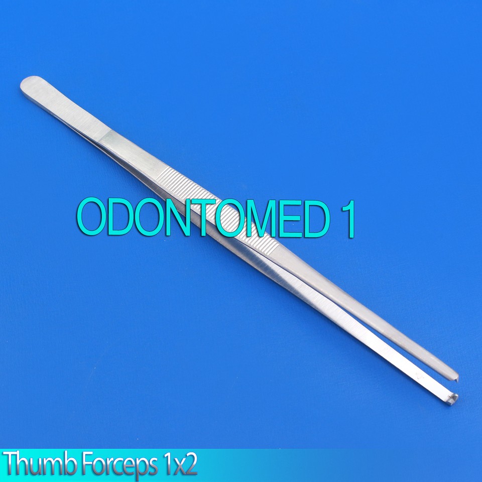 Thumb Rat Tooth Tissue Forceps 10" 1x2 Teeth Surgical Instruments | eBay