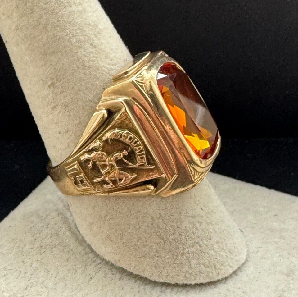 VINTAGE 1960 McQUAID JESUIT HIGH SCHOOL 10K GOLD RING | eBay