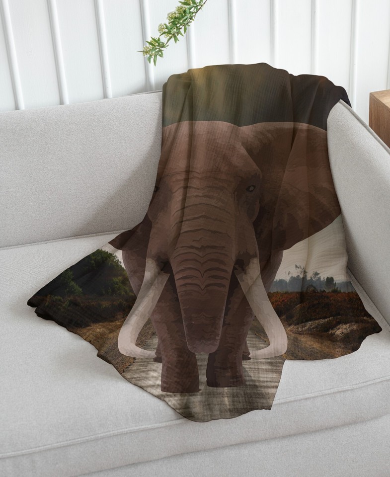 Elephant Blanket - Elephant Trow Blanket - Elephant Fleece Blanket | eBay