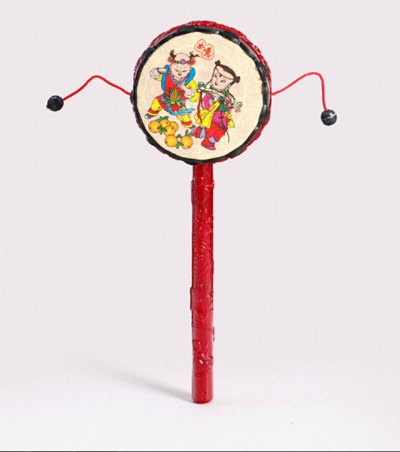 Chinese Traditional Rattle Drums Classic Toys Noise Maker Baby Toys ...