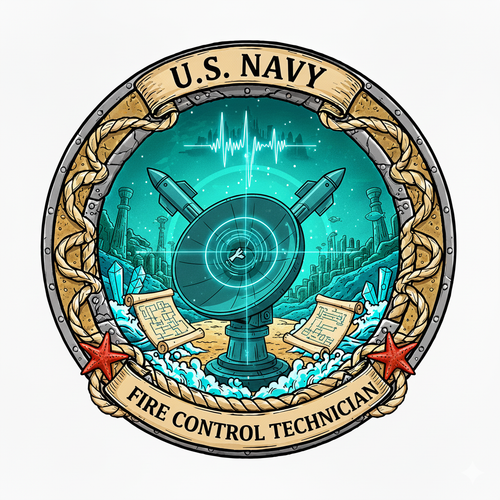 Navy Fire Control Technician Rate Sticker - Atlantis USN Edition 4 ...