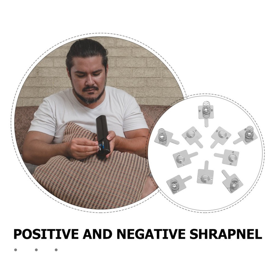 20 Pcs Battery Spring Clip Aa Cell Contact Plates Case Replacement ...