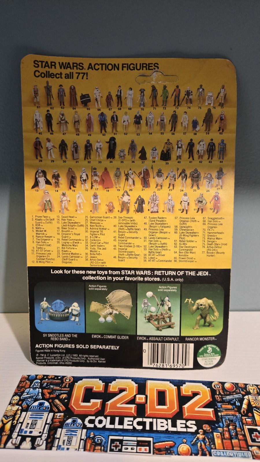 STAR WARS VINTAGE RETURN OF THE JEDI 8D8 VINTAGE KENNER 1983 UNPUNCHED ...