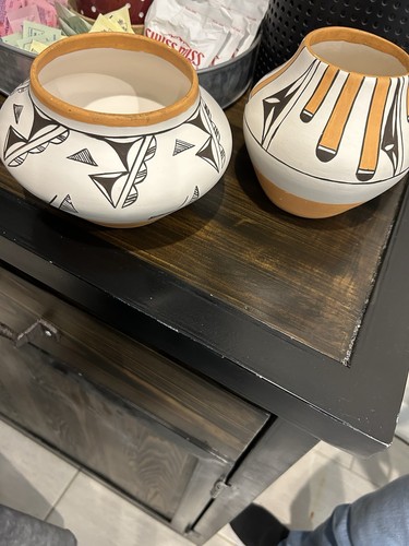 Vtg Native American Pottery Isleta Pueblo Set by Lucero Isleta New ...