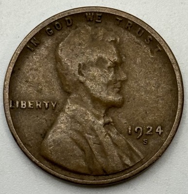 1924 S - Lincoln Wheat Penny - G/VG X-632 | eBay