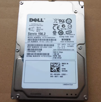 DELL 146GB 15K SAS 2.5" ST9146852SS 0X162K X162K Hard Drive | eBay