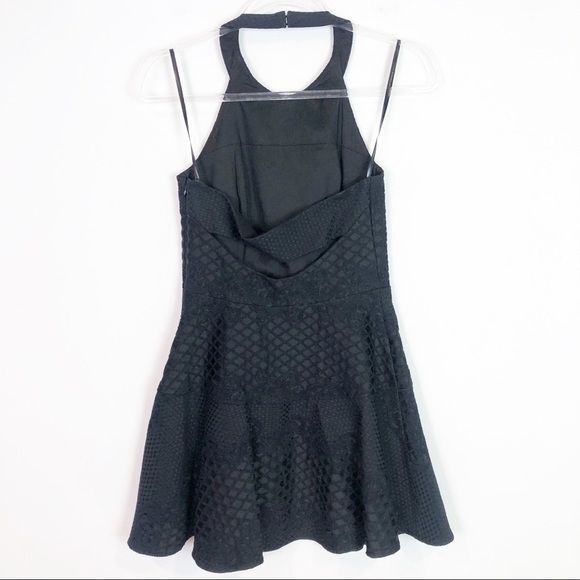 PARKER BLACK SLEEVELESS LEONA OPEN BACK HALTER PARTY … - Gem