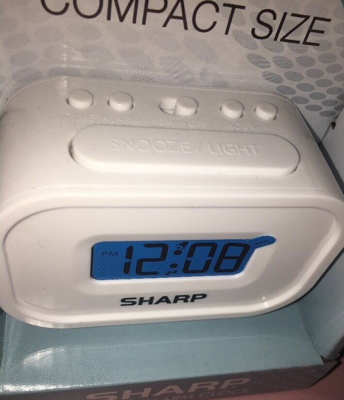 Sharp Dgital Alarm Clock Compact Size-Brand New-SHIPS N 24 HOURS | eBay