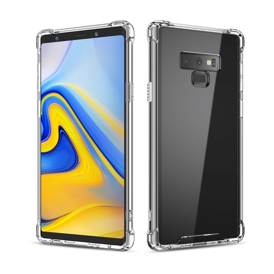 For Samsung Galaxy Note 9 Shockproof Clear Thin Rubber Phone Case Cover ...