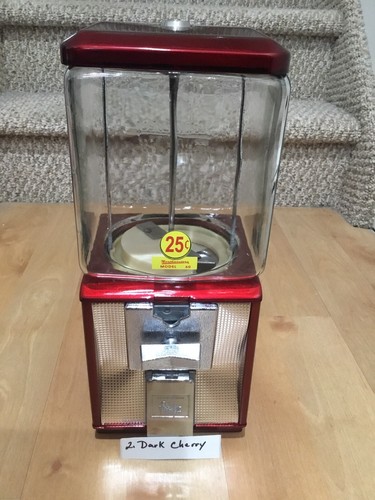 Northwestern 60 Gumball Machine, Glass Globe, Lock & Key, 25 Cent ...