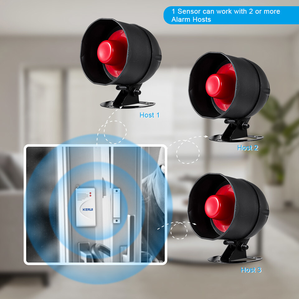 Motion Security System With Horn ALARM SYSTEM SIREN SECURITY REMOTE