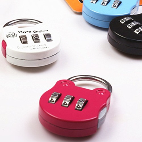 Digit Number Lock Multipurpose 3 Digit Combination Padlock Code lock ...