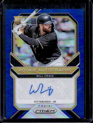 WILL CRAIG ROOKIE AUTO #062/149 2021 PANINI PRIZM BASEBALL CARD PIRATES ...