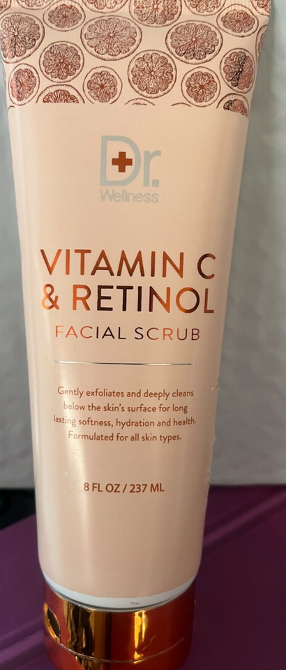 DR WELLNESS VITAMIN C&RETINOL FACIAL SCRUB FOR GENTLE ALL SKIN TYPES ...
