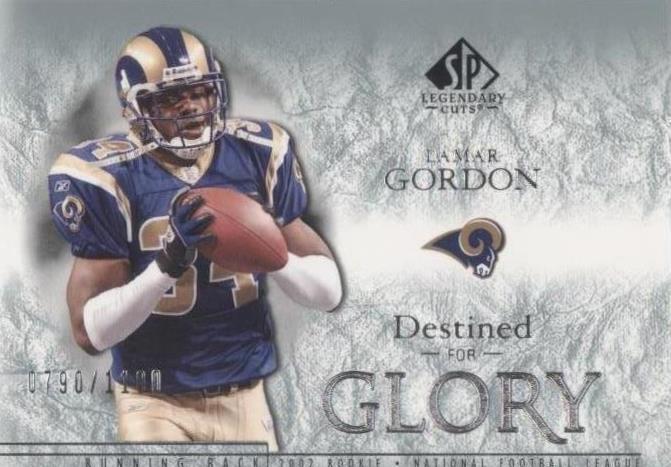 2002 SP Legendary Cuts - Destined for Glory Lamar Gordon #183 /1100 (RC ...