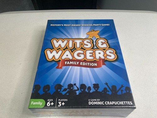 Wits and Wagers Board Game Family Edition Kid Friendly Party Trivia NEW ...