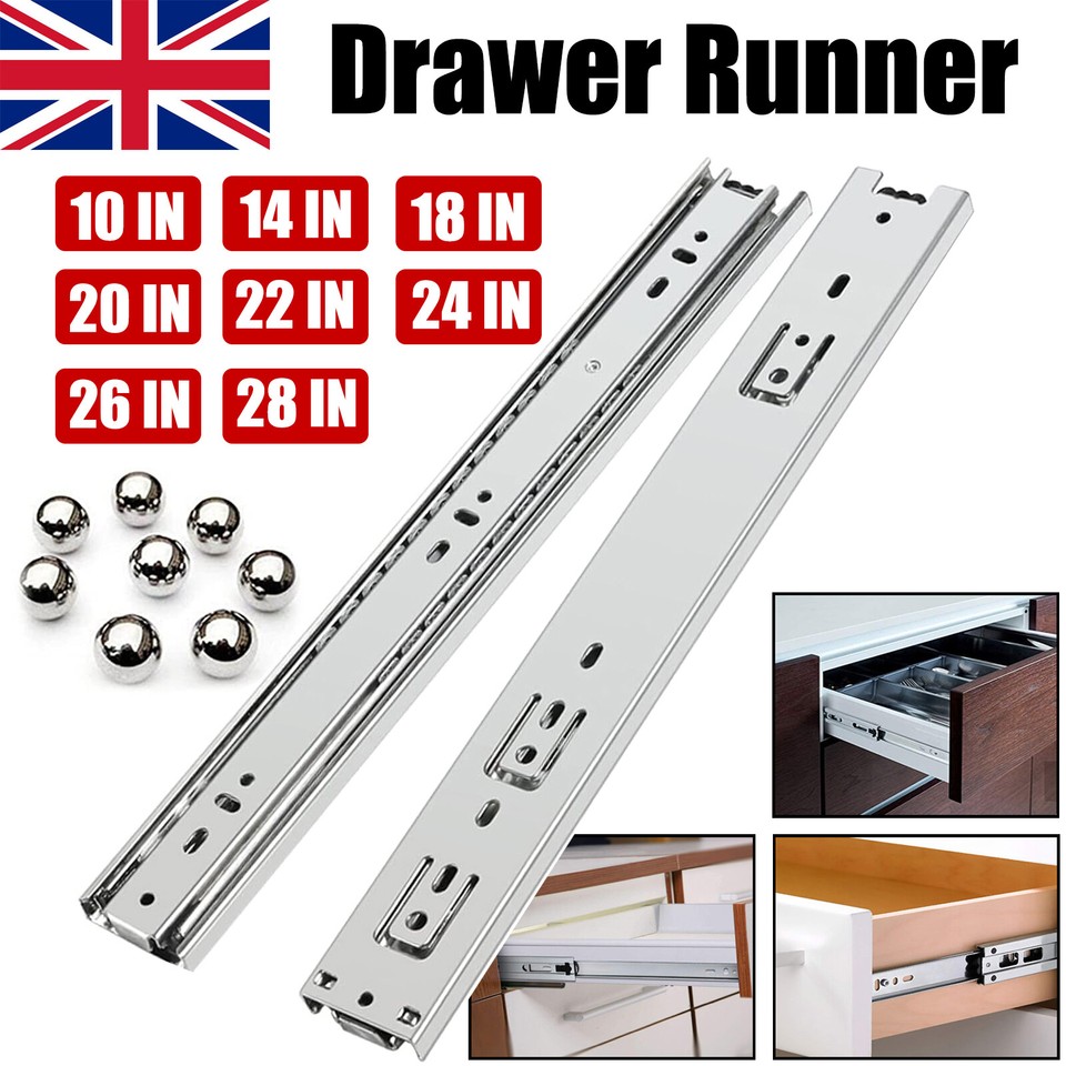 350mm-700mm Heavy Duty Fully Extension Ball Bearing Drawer Cabinet ...
