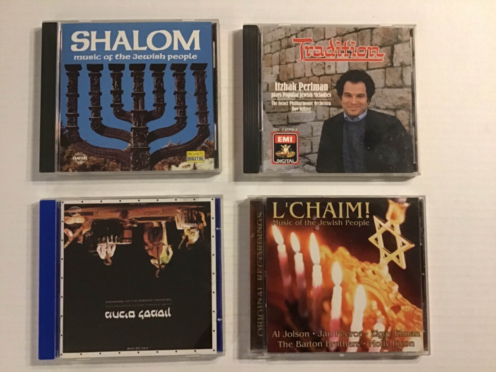 Jewish Music - Lot of 4 CDs - L'Chaim! - Tradition - Shalom - The ...