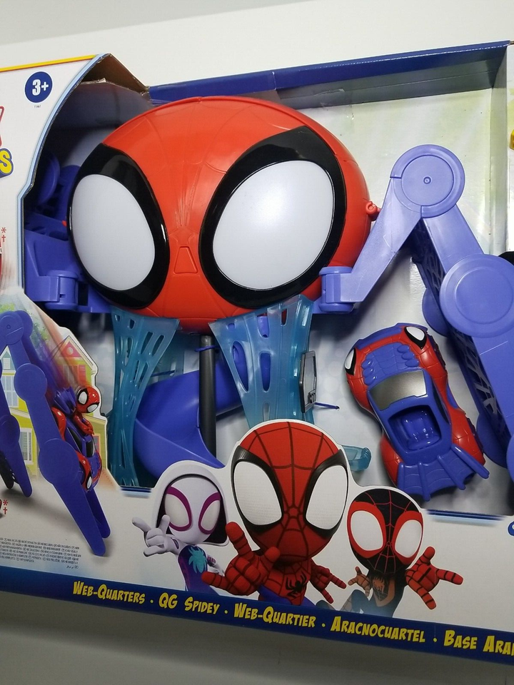 Hasbro Marvel Spidey & His Amazing Friends Web-Quarters Playset Spider ...