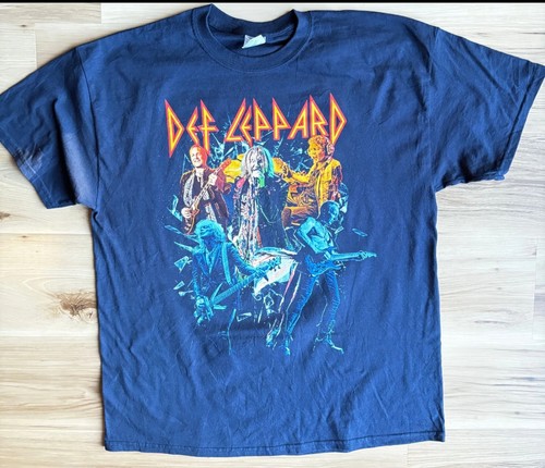 Def Leppard 2016 Concert Tour T-Shirt Mens XL Blue | eBay