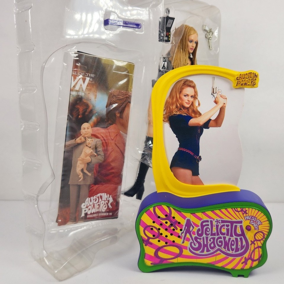 Lot 1999 McFarlane Toys Felicity Shagwell & Austin Powers Action Figure ...