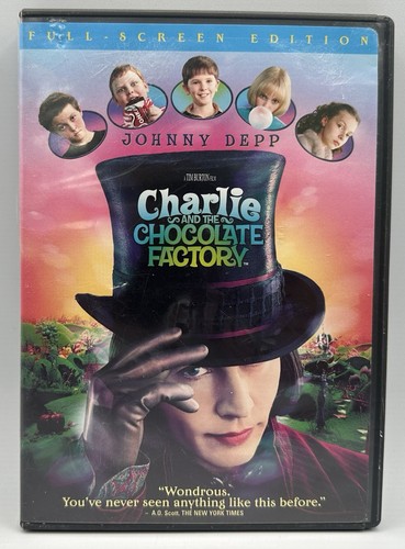 Charlie and the Chocolate Factory DVD Full Screen Johnny Depp David ...