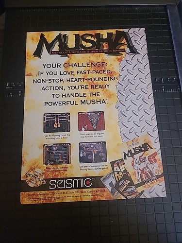 Musha Video Game Sega Genesis Vintage 1991 Print Ad 8x11 | eBay