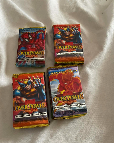 Lot Of 4 Marvel Overpower Booster Pack Sets 35 Packs Total | eBay