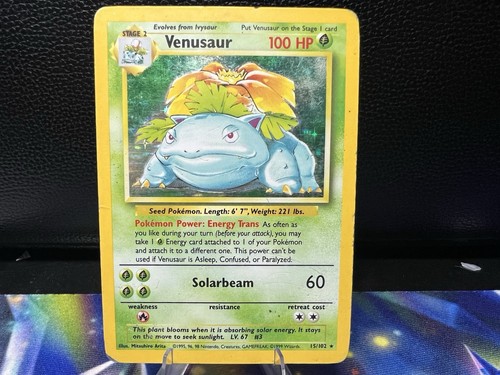 Pokémon TCG Venusaur 003/034 base set holo | eBay