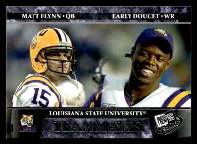 Matt Flynn / Early Doucet 2008 Press Pass Card #97 LSU Tigers | eBay