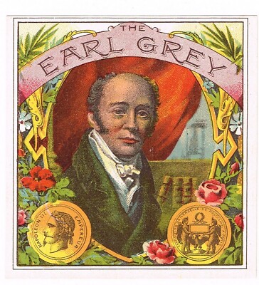 ORIGINAL C1900 CIGAR BOX LABEL ANTIQUE THE EARL GREY SCARCE TEA TIME | eBay
