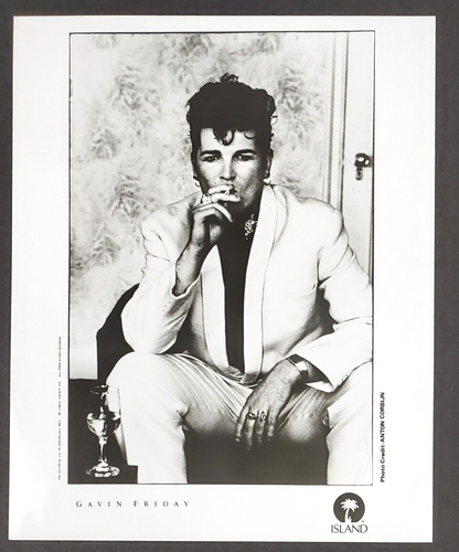 1980s Gavin Friday Post Punk Irish Singer Musician Vintage Press Promo ...