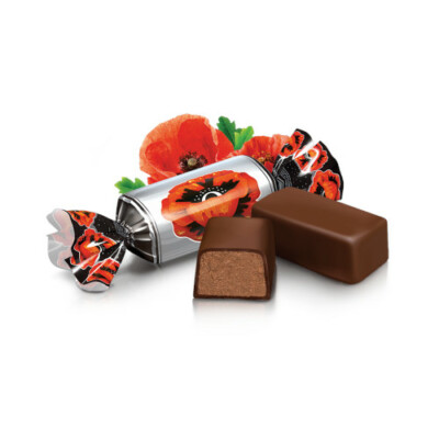 Ukrainian Sweets ROSHEN Chocolate Candy "Krasny mak / Red Poppy" 200g ...