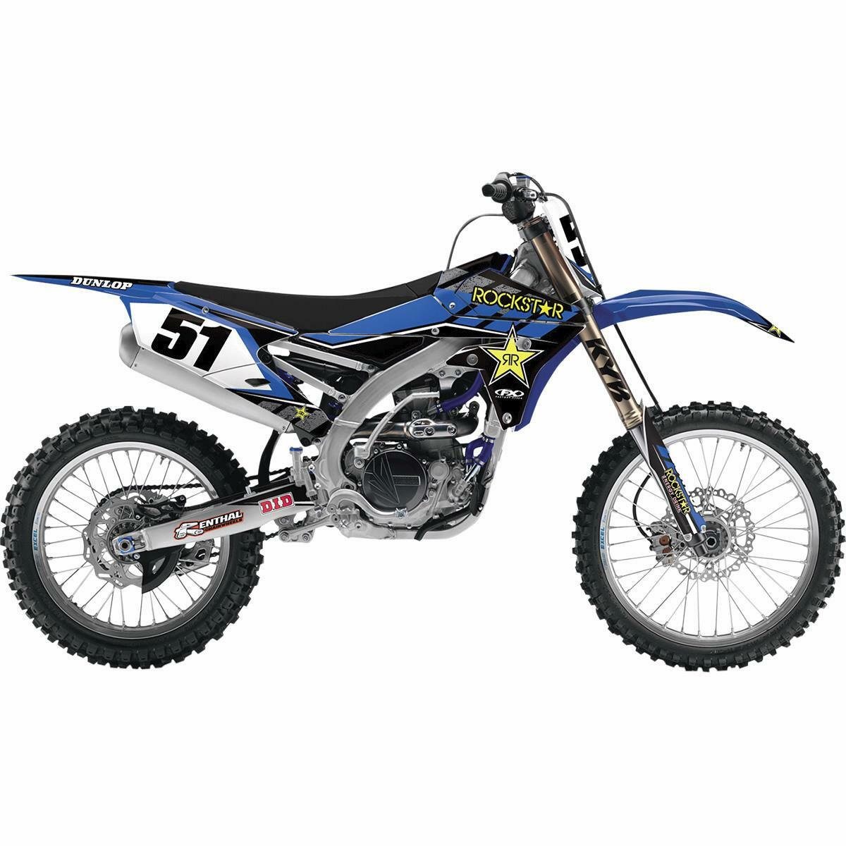 Factory Effex - 1914224 - Rockstar 2016 Shroud Graphics Kit, Blue for ...