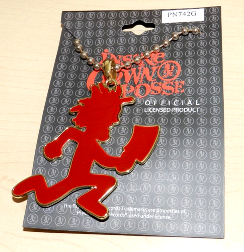 INSANE CLOWN POSSE NECKLACE CHARM HATCHETMAN ICP NEW LICENSED PIECE RED ...