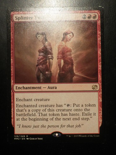 mtg magic Splinter Twin modern masters 2015 ENGLISH jumeau par scission ...